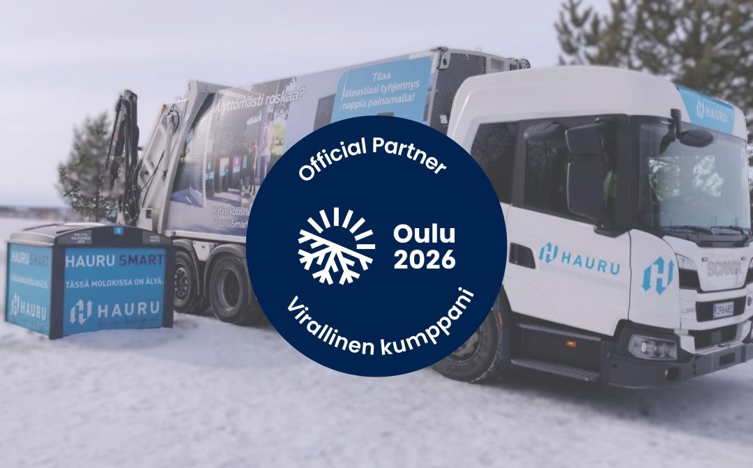 Haurun Jäteauto Oy Oulu2026 yhteistyökumppaniksi - Hauru